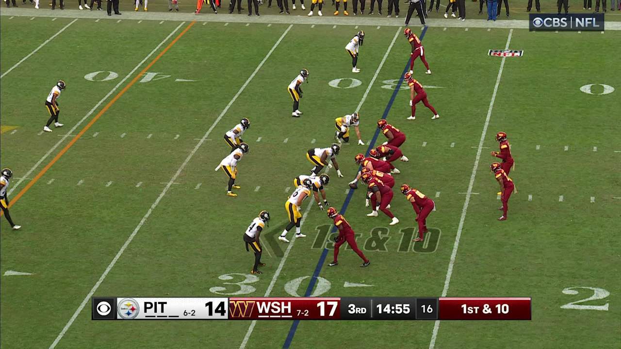 Can't-Miss Play: 54-yard gain! Daniels and McLaurin burn Steelers for ...