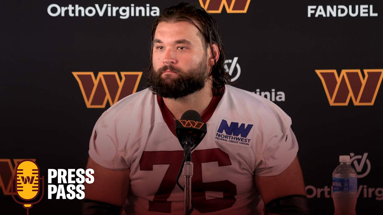RG Sam Cosmi | July 25, 2024 | Press Pass | Washington Commanders