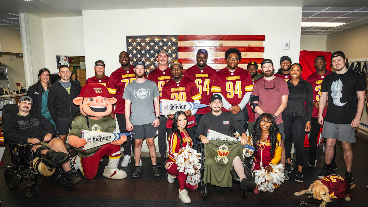 Commanders get Salute to Service month underway with visit to Walter ...