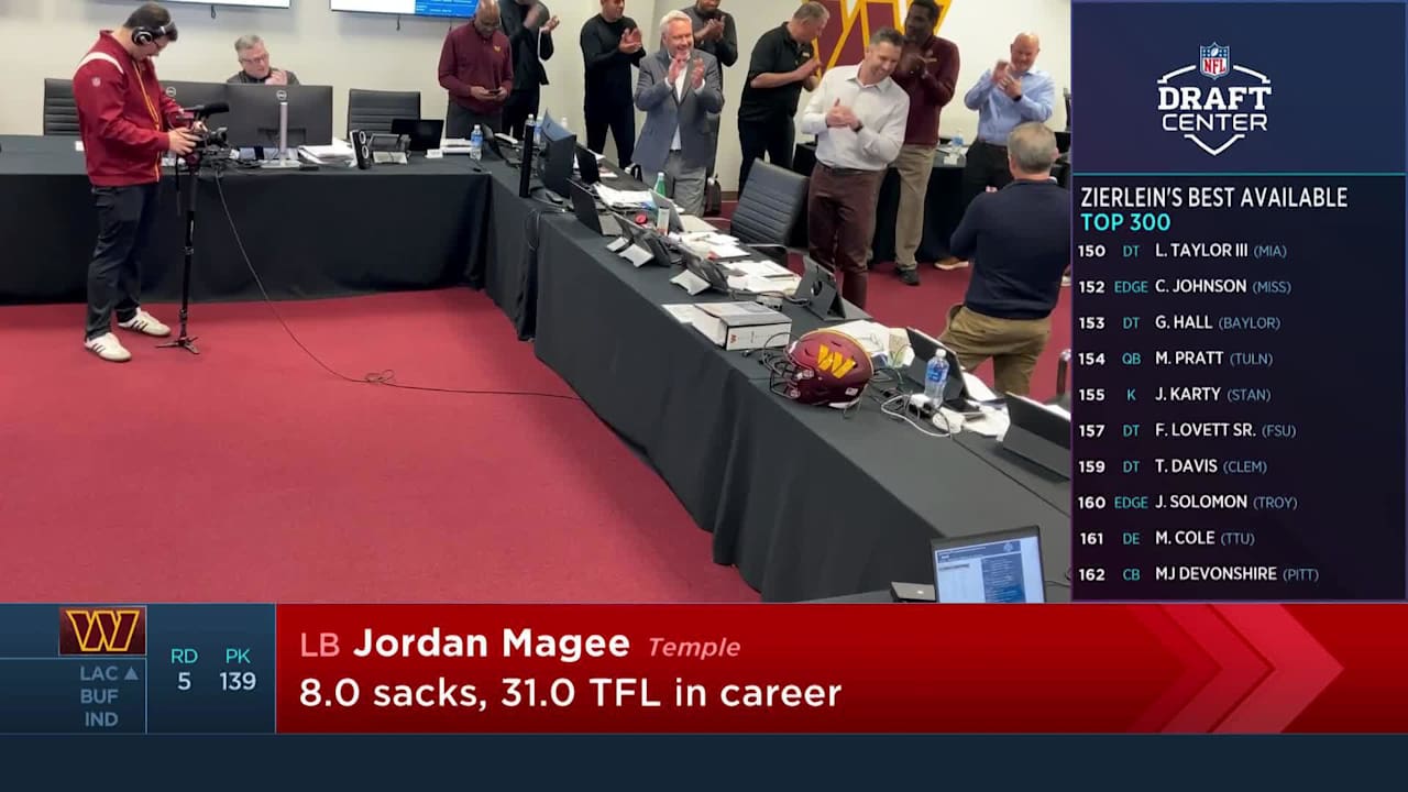 Commanders select Jordan Magee with No. 139 pick in 2024 draft