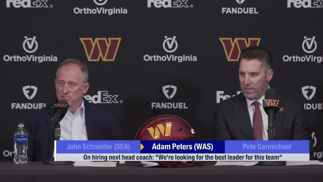 Adam Peters: 'We're looking for the best leader for this team'