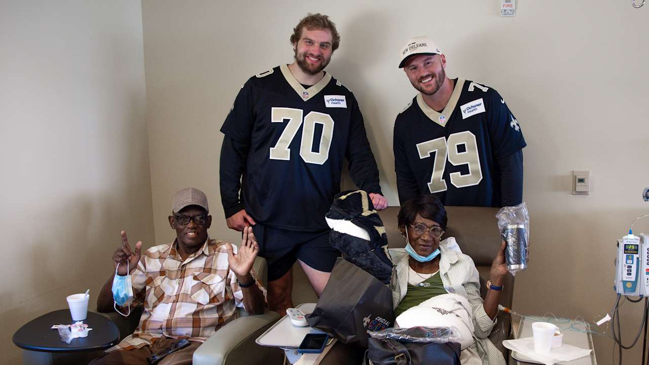 Recap: Saints lineman Trevor Penning, Luke Fortner visit patients at ...