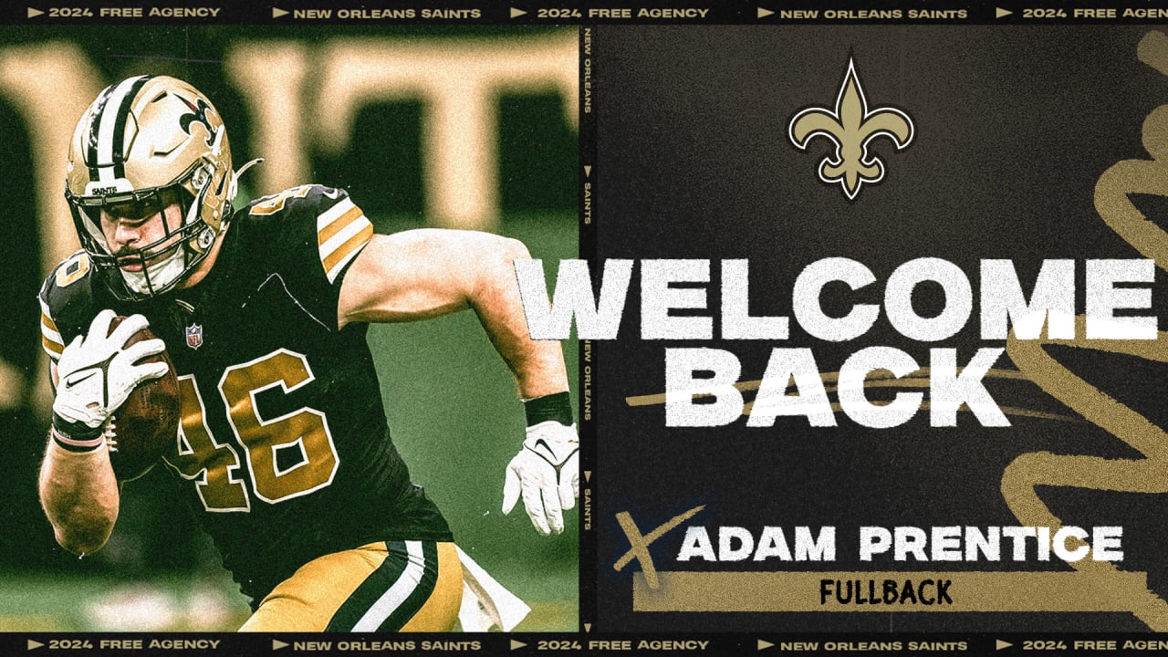 2024 NFL Free Agency: Saints FB Adam Prentice agrees to terms