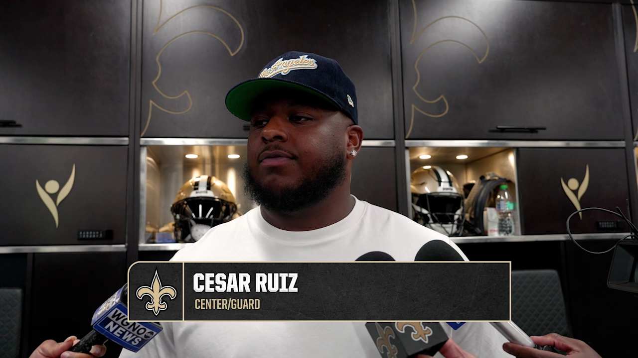 Cesar Ruiz on red zone offense, return from injury 10/13/2025