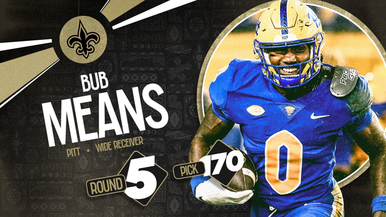 2024 NFL Draft: WR Bub Means, Pittsburgh, Round 5, Pick 170 to New ...