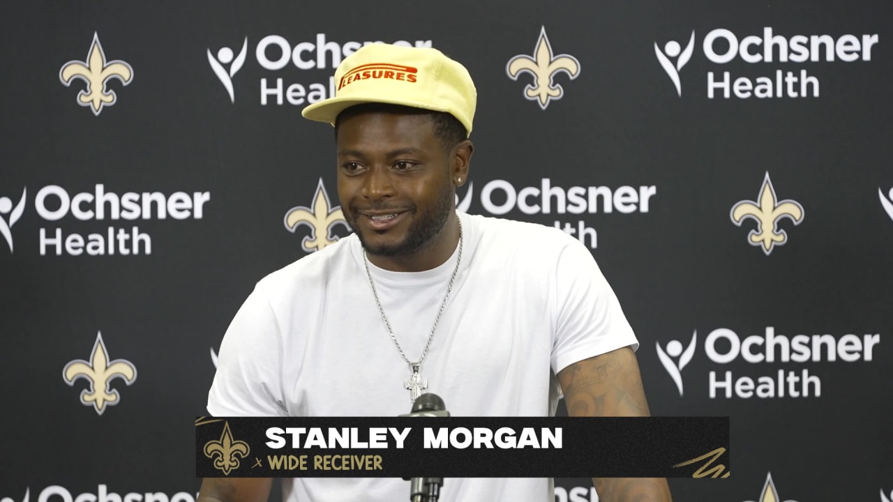Saints WR Stanley Morgan's first interview with New Orleans 3/18/24