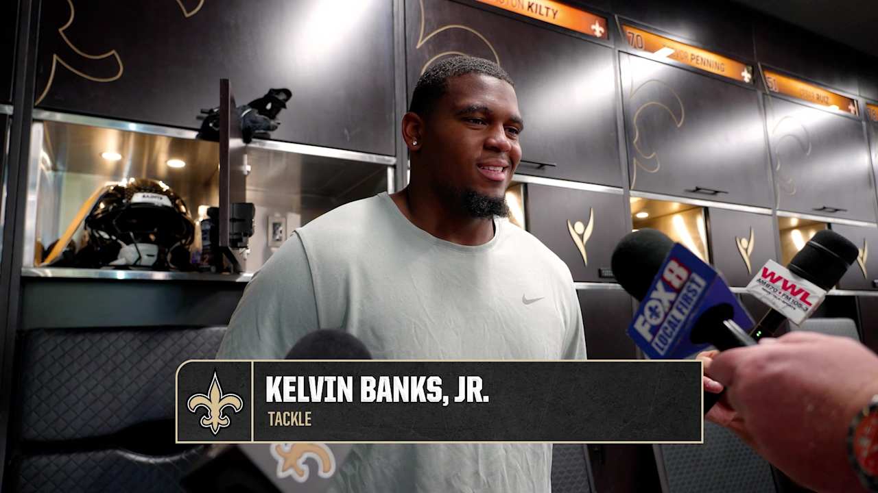 Saints LT Kelvin Banks Jr. confident ahead of 1st NFL game