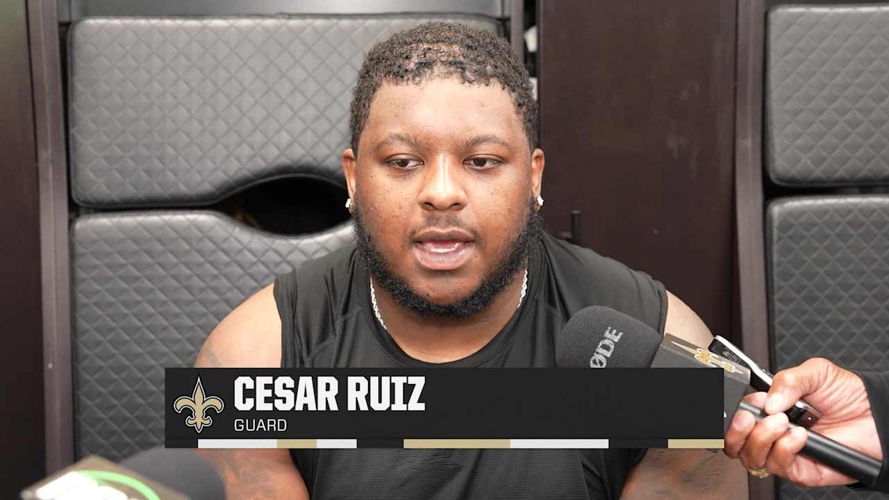Cesar Ruiz on Las Vegas defense, final home game | Raiders vs. Saints ...