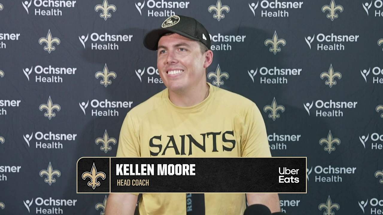 Saints HC Kellen Moore Recaps Day 9 of Saints Training Camp