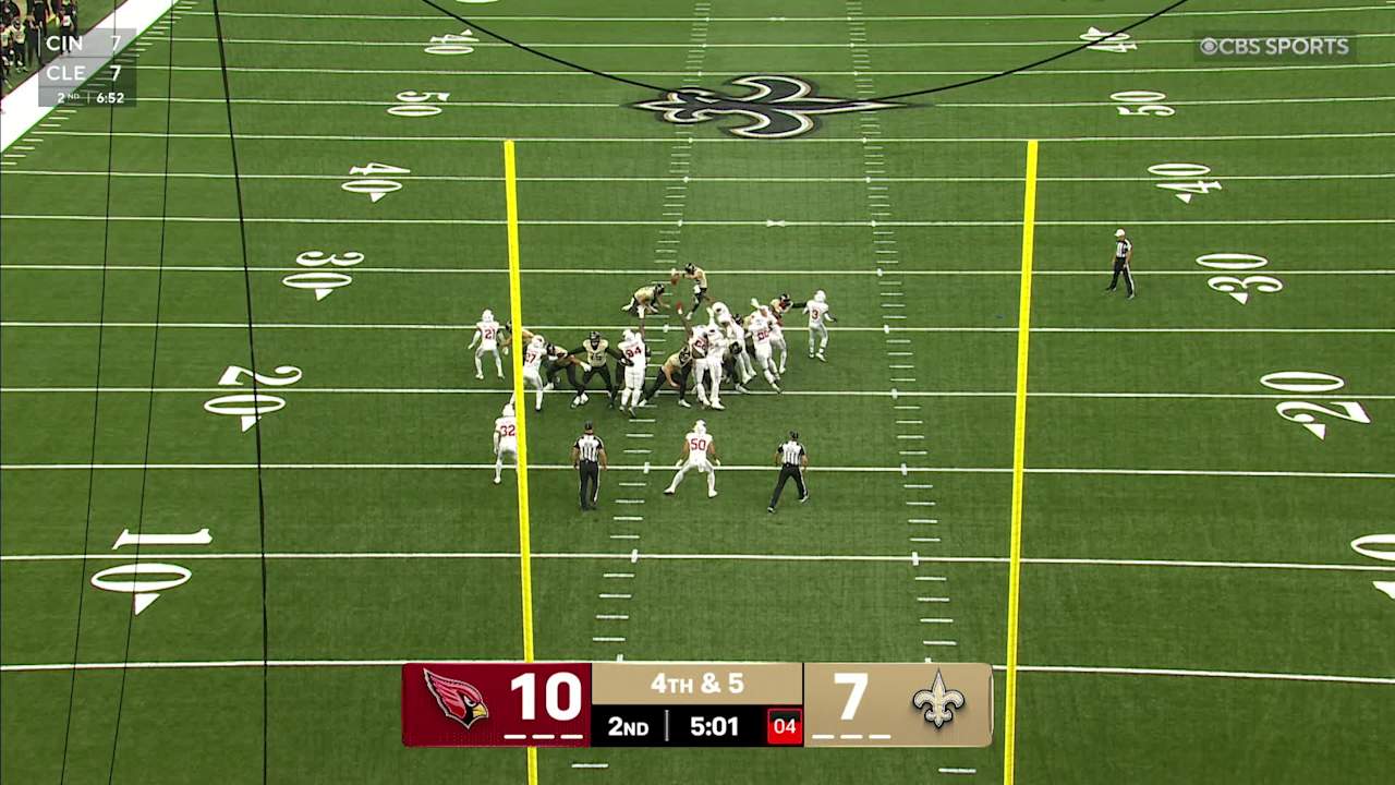 Saints K Blake Grupe's field goal ties it up vs. Cardinals
