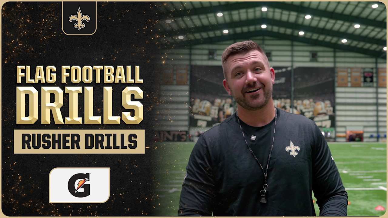 Pass Rush Drills | NFL Flag Football Drills