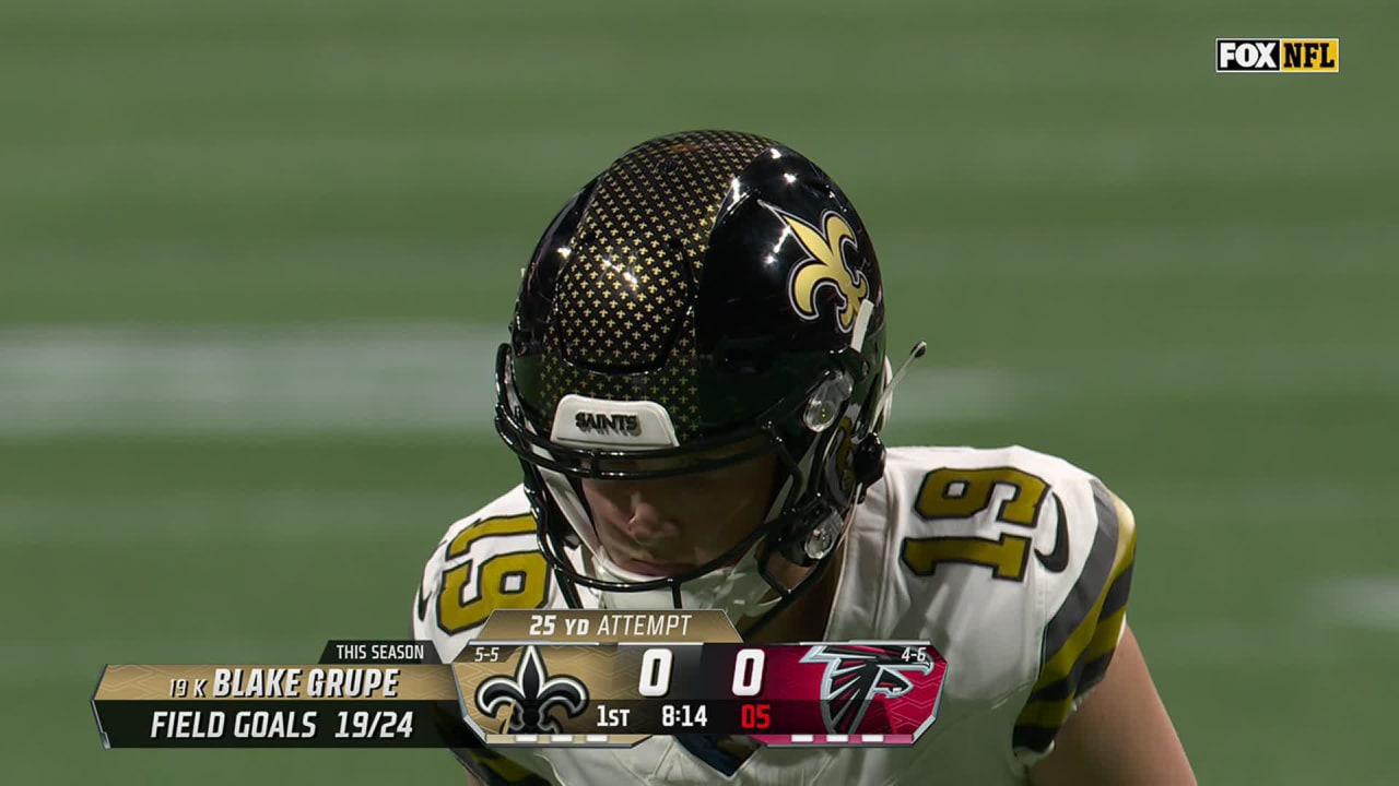 Week 12: Blake Grupe sinks 25-yard FG for Saints first points of game