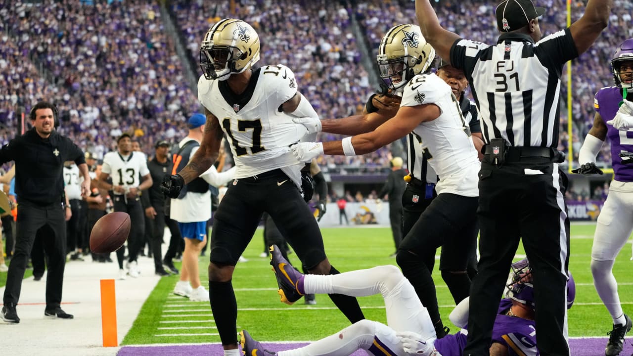 Rookie receiver A.T. Perry proved capable fill-in for New Orleans ...