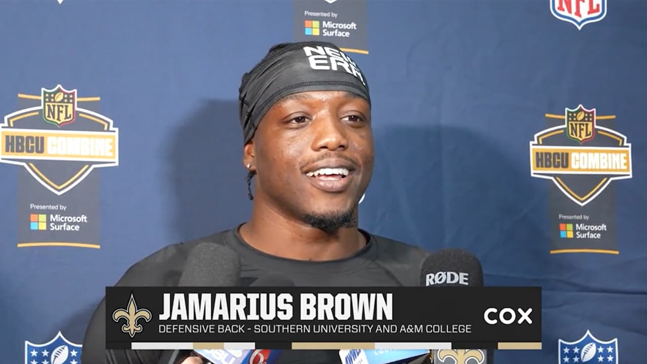 Southern A&M DB Jamarius Brown talks NFL draft | 2025 HBCU Combine