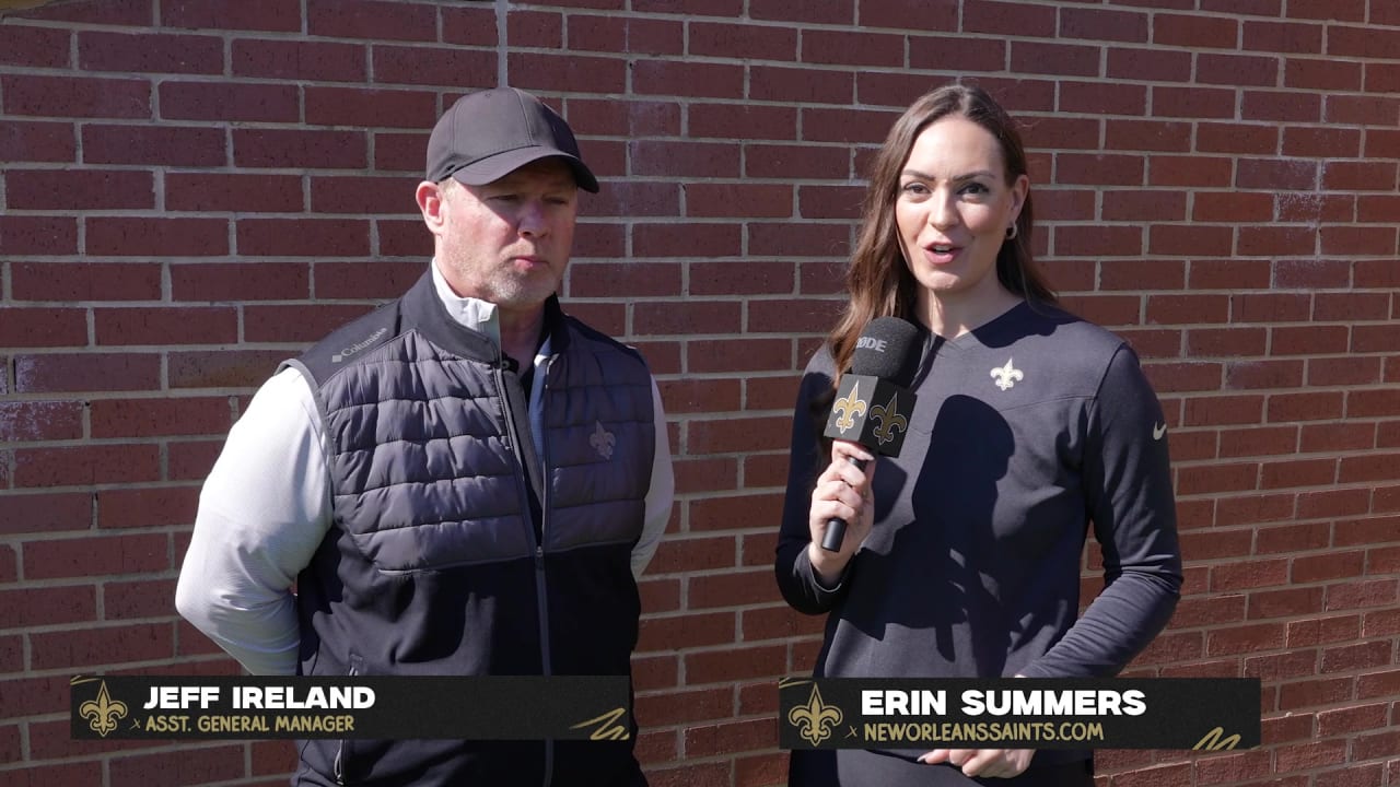 Jeff Ireland talks draft process 1-on-1 with Erin Summers | 2024 Senior ...
