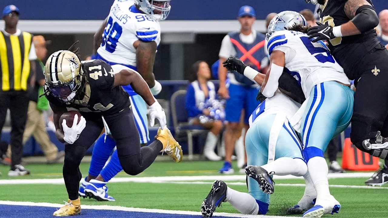 Saints RB Alvin Kamara opening drive TD at Dallas Cowboys