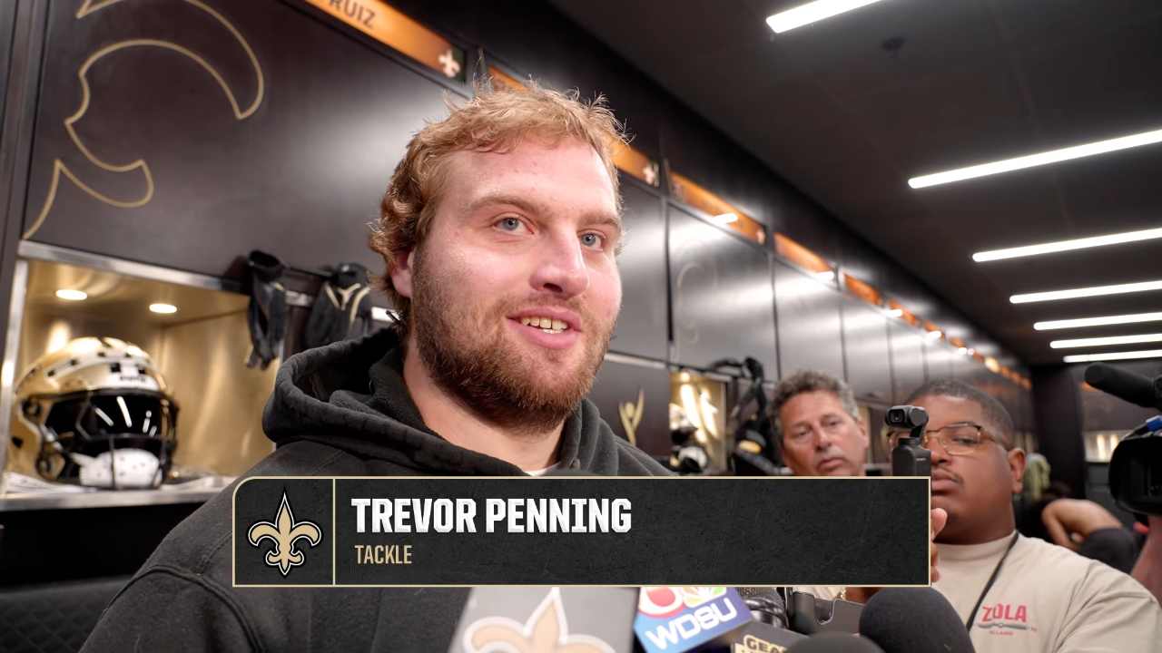 2025 Saints OTAs: Trevor Penning on shift to guard