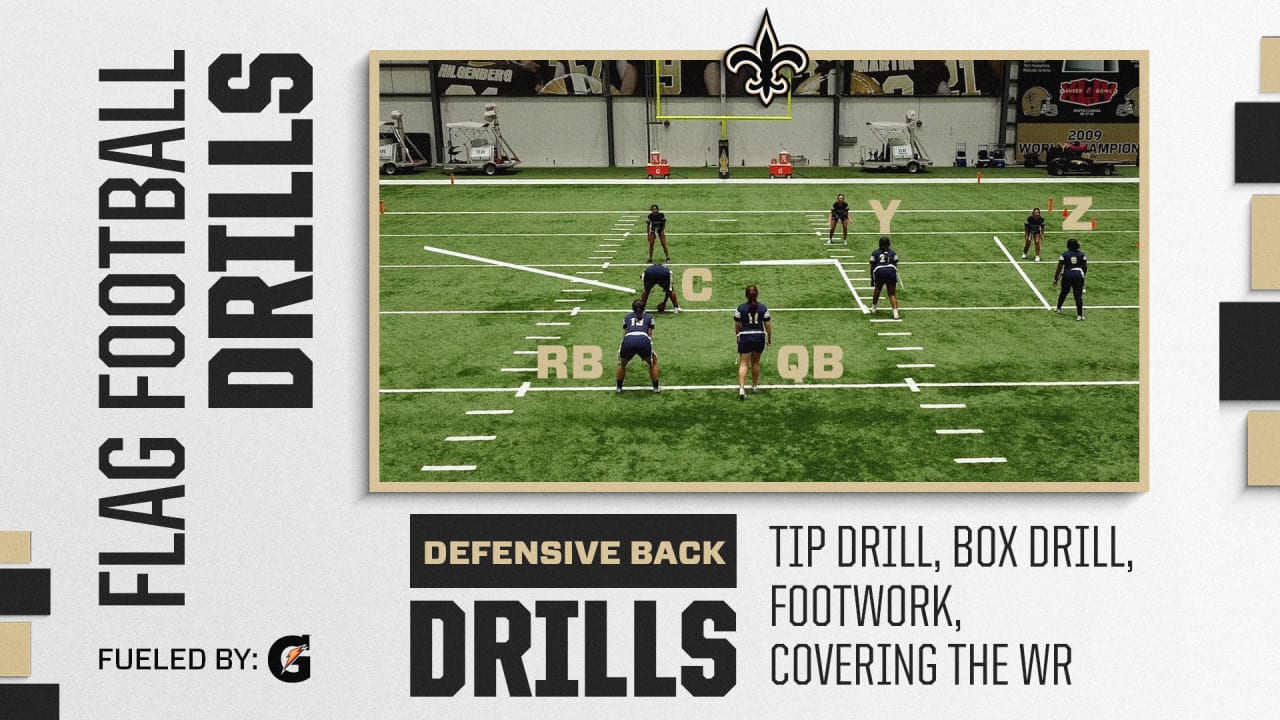 Defensive Back Drills, Coverage | NFL Flag Football Drills