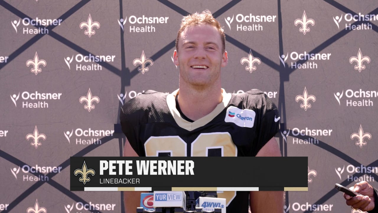 Pete Werner talks Chase Young, linebacker room on Day 6 of Saints Training Camp 2024