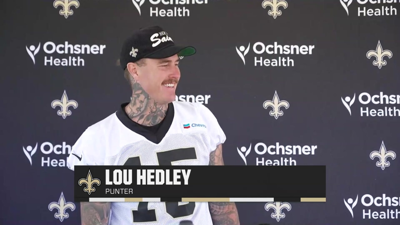 Lou Hedley on Preseason Week 1, punter competition on Day 16 of Saints ...