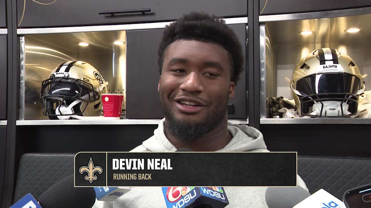 Devin Neal on taking on larger role, pass protection | Buccaneers vs. Saints NFL Week 8
