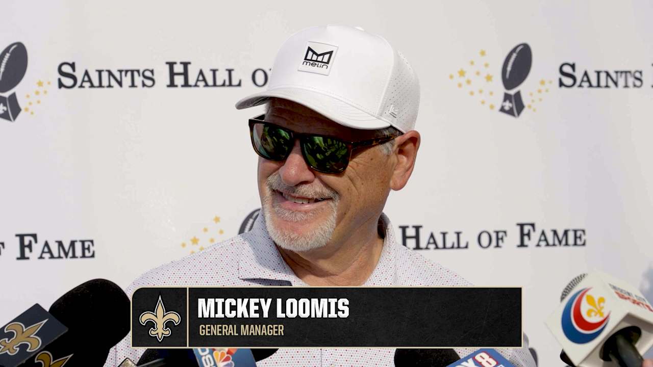 Mickey Loomis on QB room, working w/ Kellen Moore | 2025 Saints Hall of ...