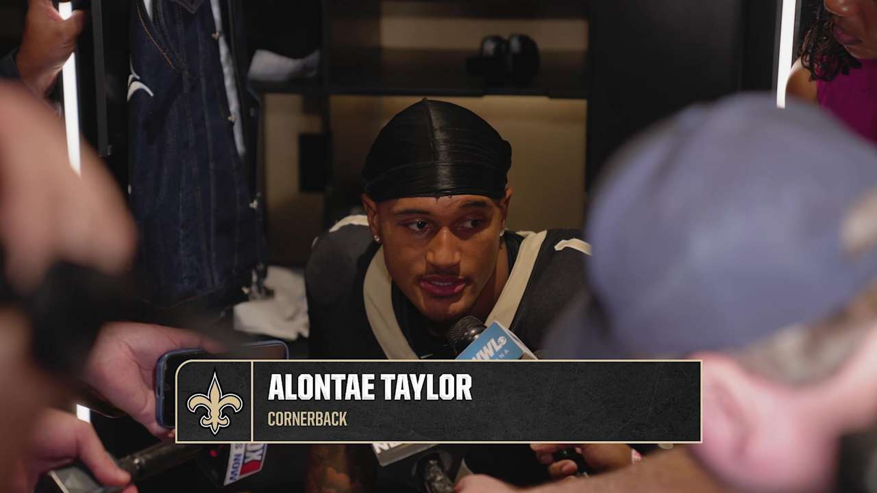 Saints CB Alontae Taylor Postgame after Loss to Pats