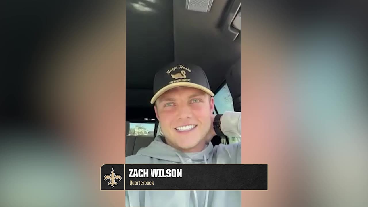 Zach Wilson talks signing with Saints 3/27/2026