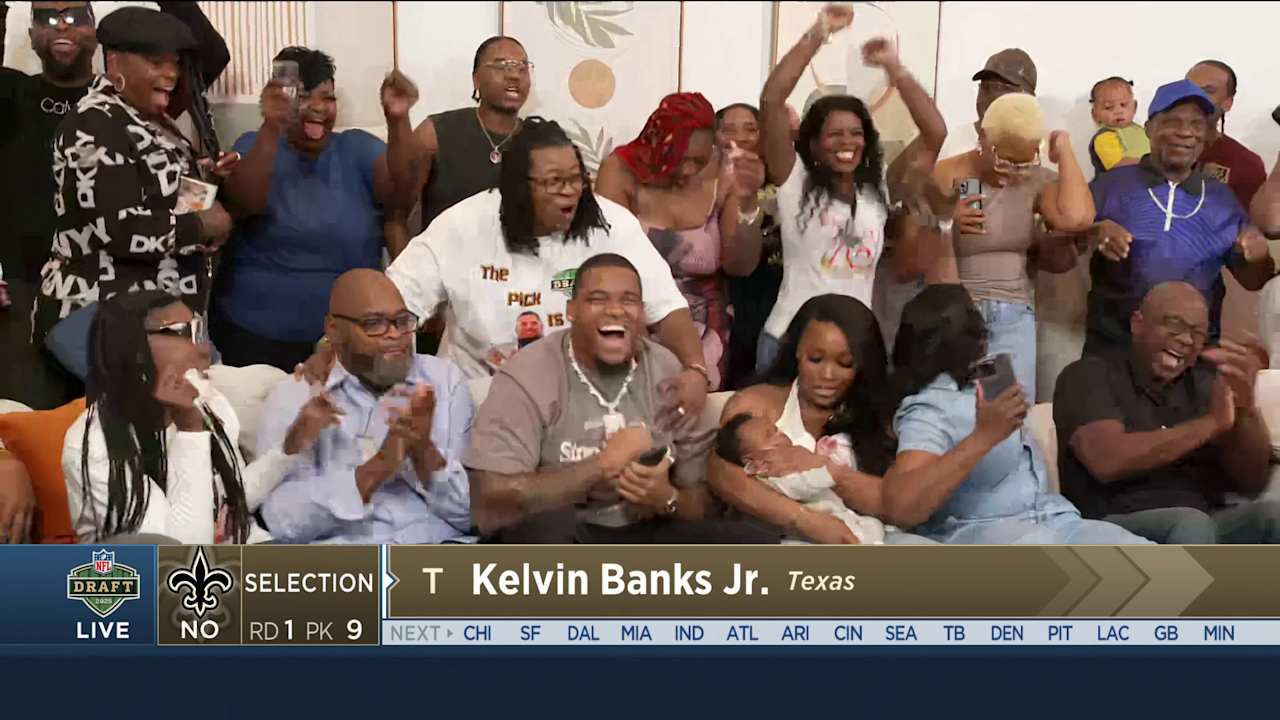 2025 NFL Draft: Watch Saints draft Kelvin Banks Jr. 9th