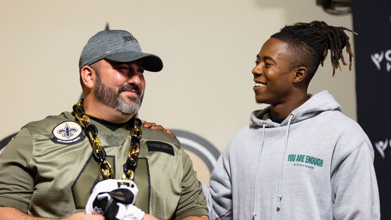 Photos: Rashid Shaheed surprises 2023 New Orleans Saints Fan of the Year
