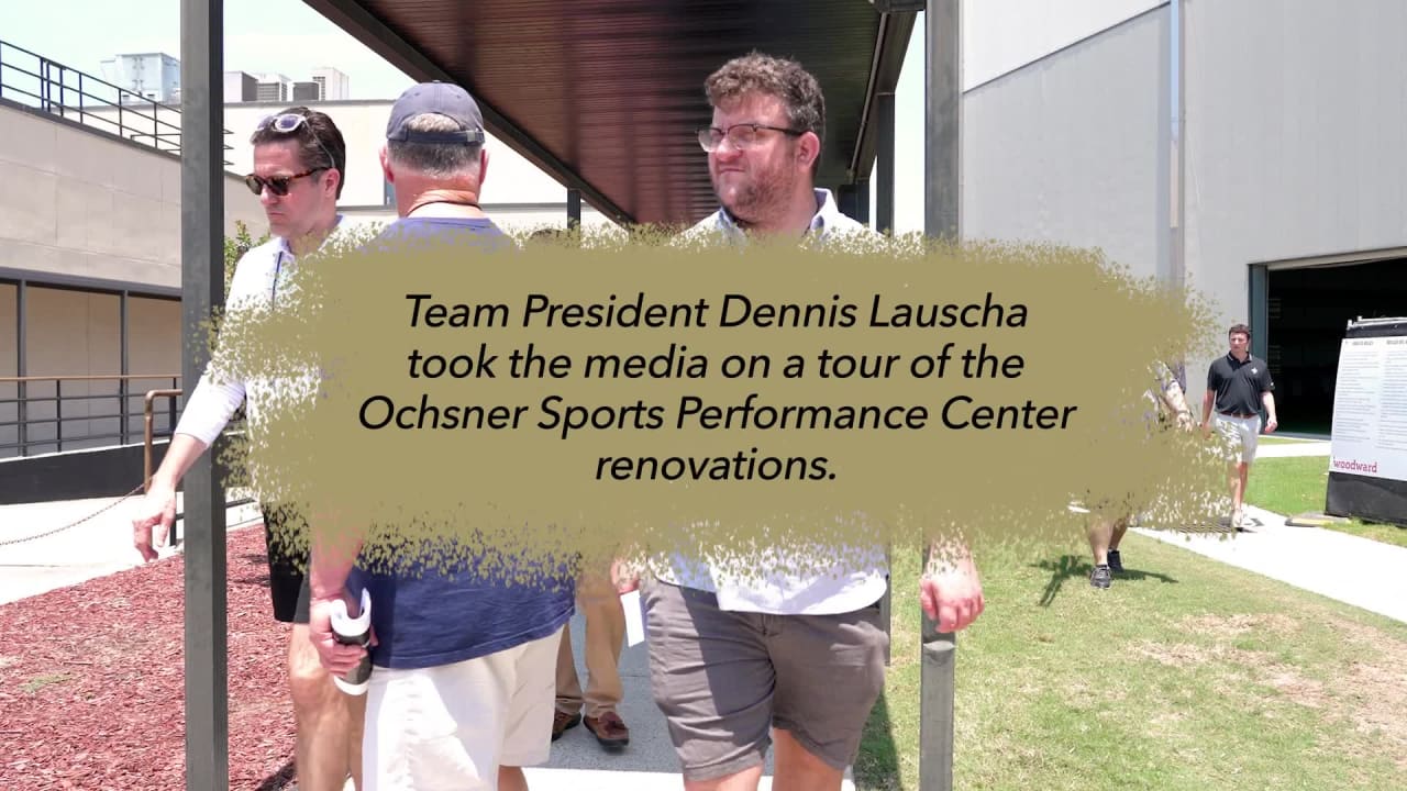 Local media tours Saints renovations at Ochsner Sports Performance Center