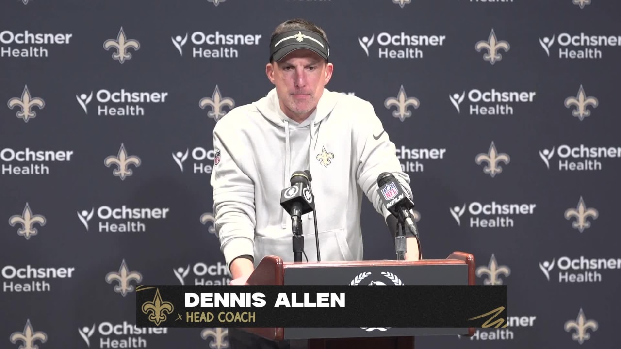 Saints HC Dennis Allen recaps tough loss to Detroit Lions