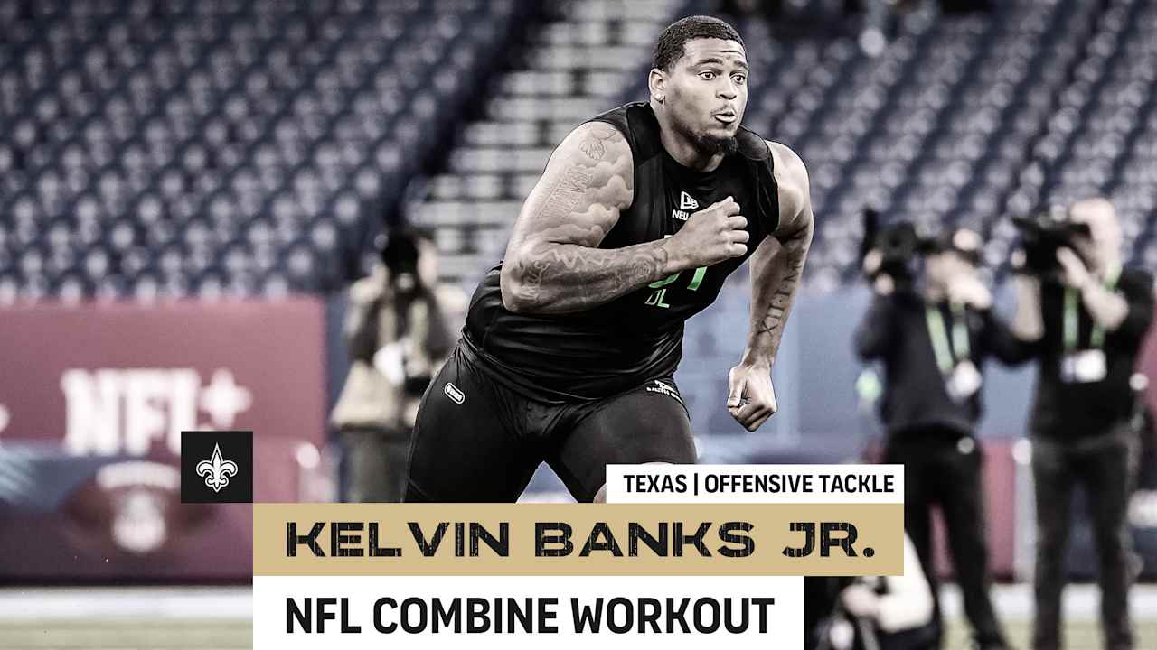 Kelvin Banks Jr.'s 2025 NFL Scouting Combine workout