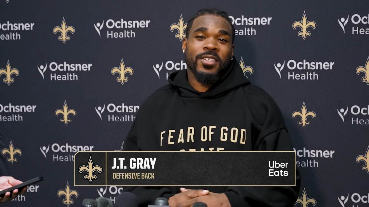 Saints Training Camp 2025: J.T. Gray on Tyrann Mathieu's retirement ...