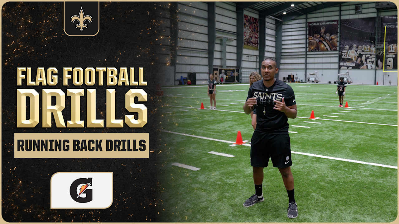 Running Back Drills | NFL Flag Football Drills
