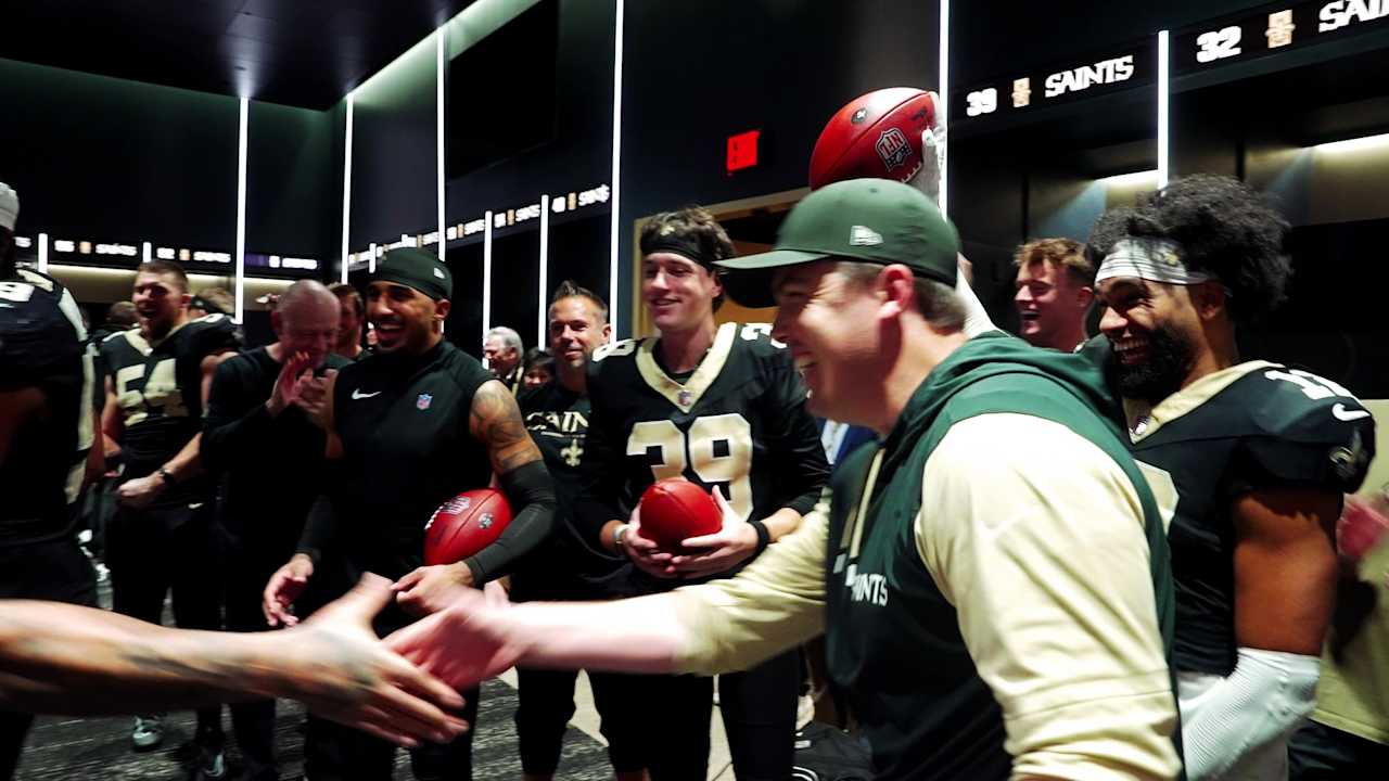 Inside the Saints locker room after their Week 15 Win vs. Panthers
