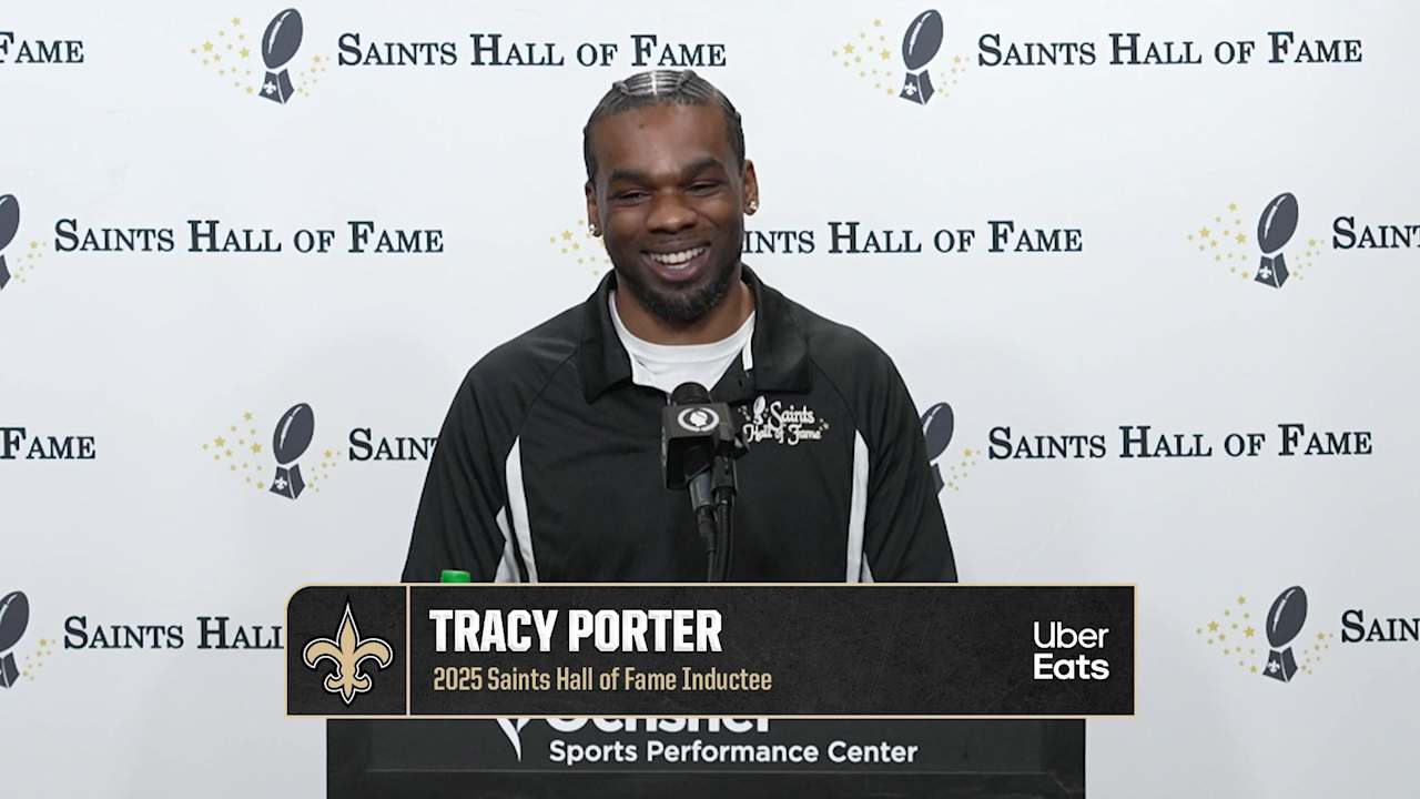Tracy Porter speaks on induction | 2025 Saints Hall of Fame Announcement