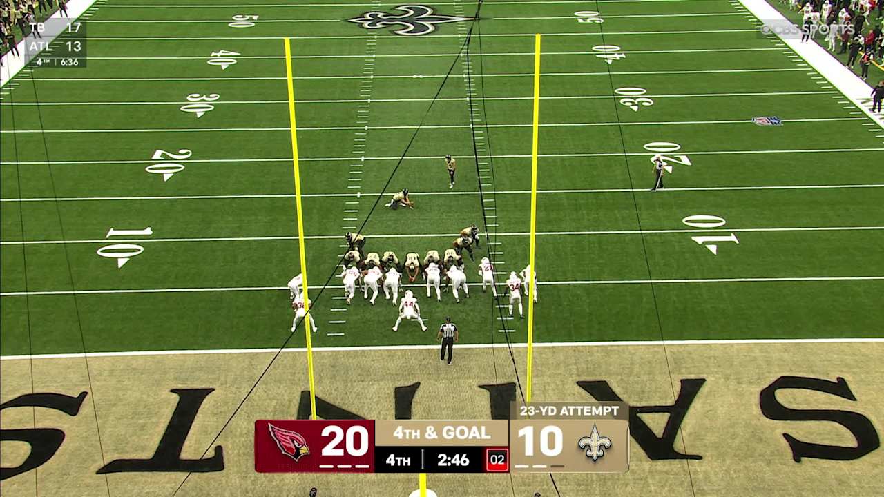 Blake Grupe's 28-yard field goal is good | Saints-Cardinals Highlights ...