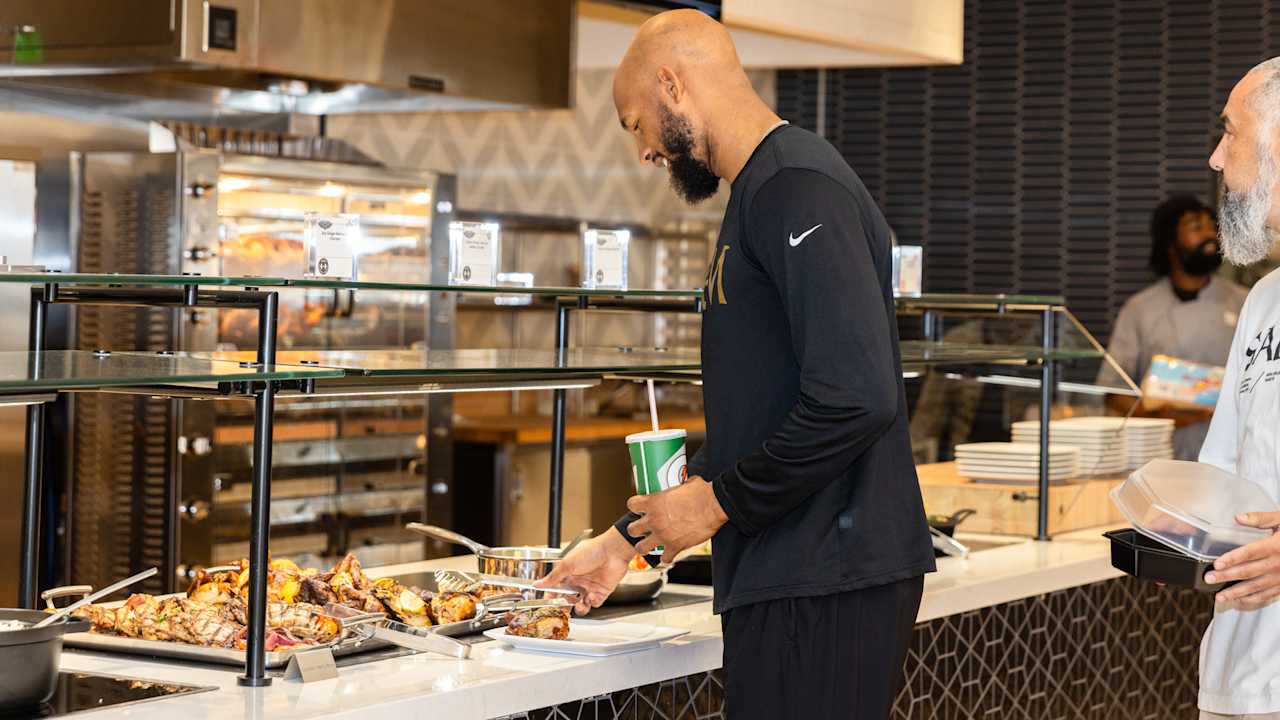 Photos: Saints get a taste of newly renovated cafeteria