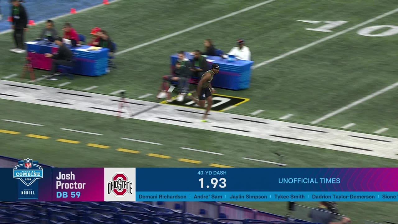 Watch LSU S Andre' Sam's 40-yard dash | 2024 NFL Scouting Combine