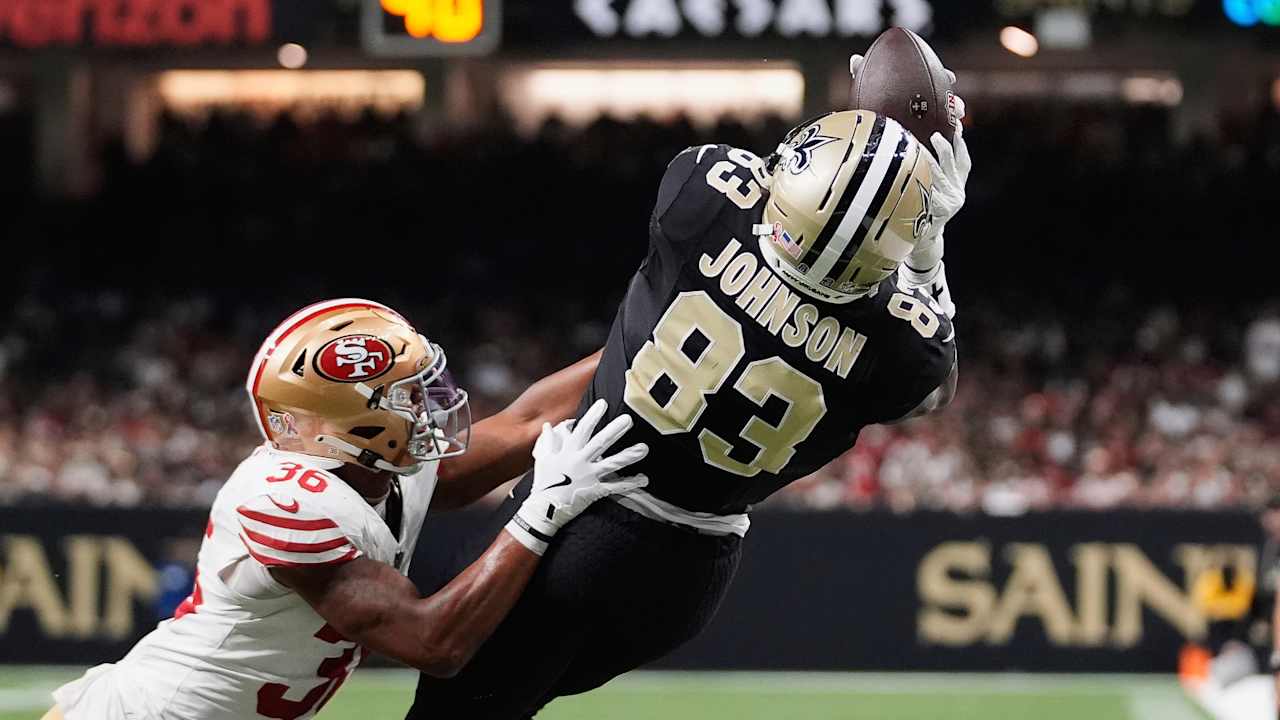 Can't Miss Play: Juwan Johnson TOUGH TD grab vs. 49ers