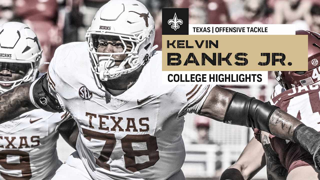 Saints draft pick Kelvin Banks Jr.'s College Highlights