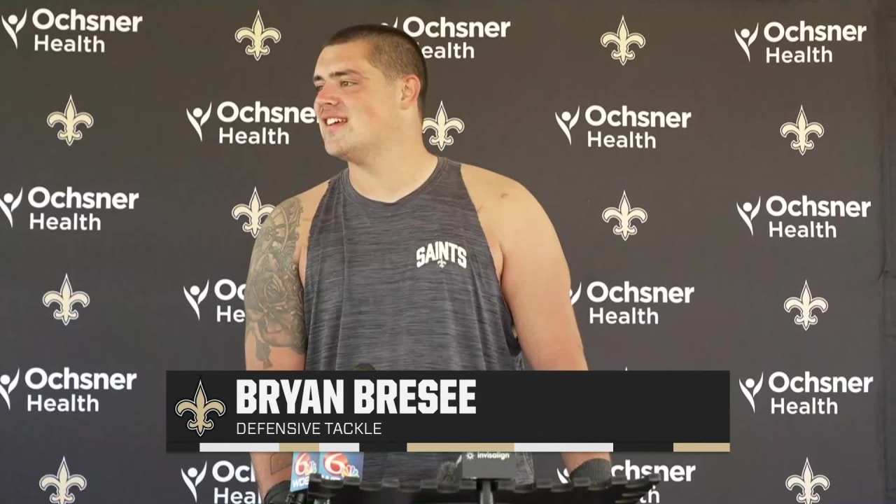 Bryan Bresee on offseason improvements at Saints Training Camp 2024