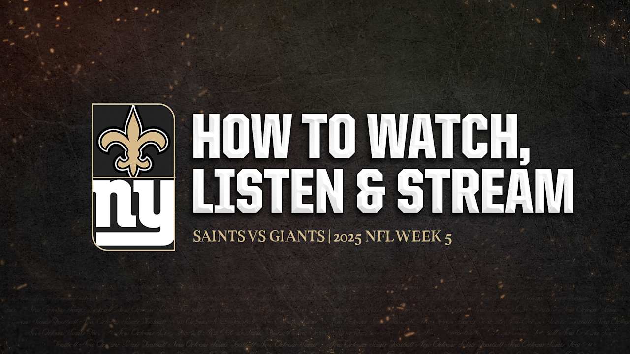 Giants vs. Saints: How to Watch, Live Stream Game, Listen