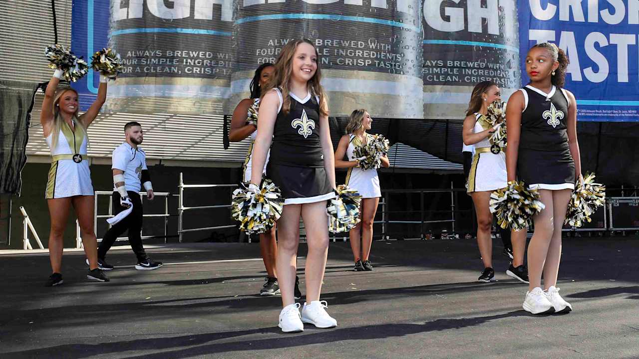 Recap: Saints Jr. Cheer Krewe performs in Champions Square