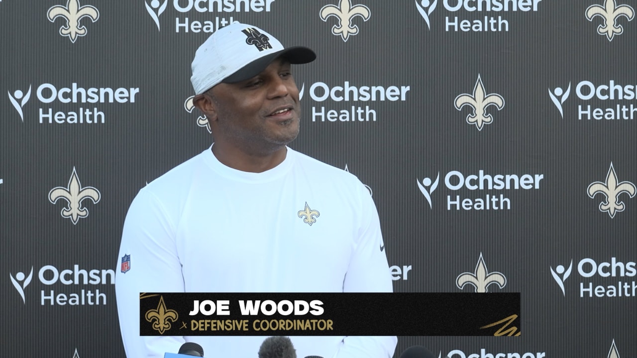 Joe Woods talks run defense, Lions running backs 11/30/2023