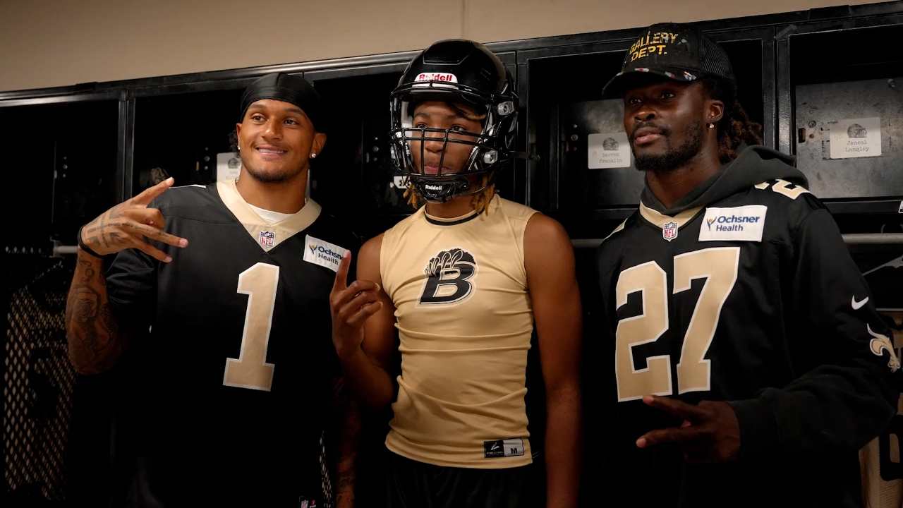 Saints, American Safety donate new helmets to Bonnabel High School