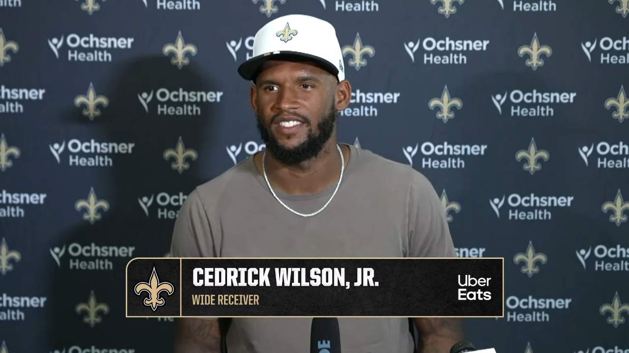 Saints Training Camp 2025: Cedrick Wilson Jr. on offensive install ...