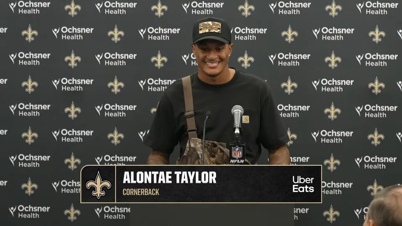 Saints DB Alontae Taylor talks INT in Win at Panthers