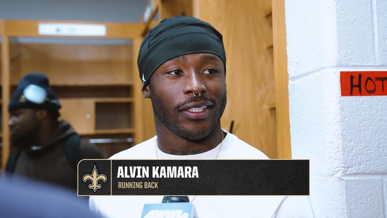Saints RB Alvin Kamara Postgame after Week 7 vs. Bears
